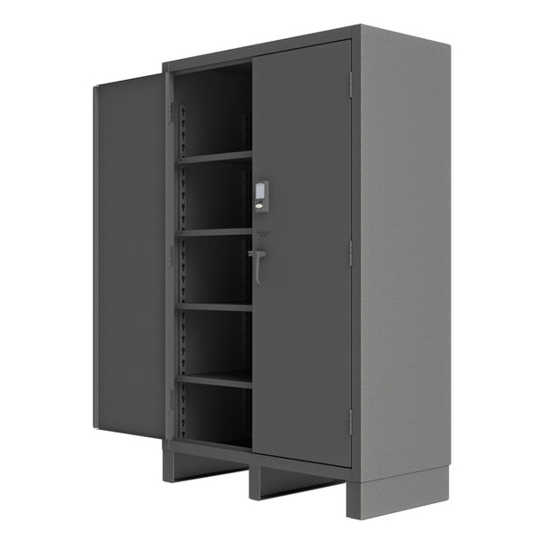 Durham 3704CX-BLP4S-95 14-Gauge Security Access Control Cabinet with 4 - Safe and Vault Store.com