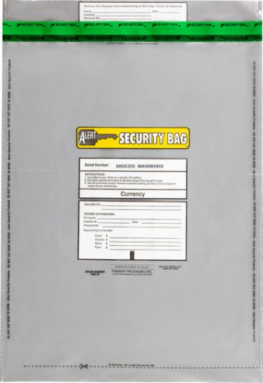 Alert 1520AV-250 Bank Deposit Bag Clear 15" x 20" - 250 Pack - Safe and ...