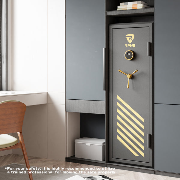 RPNB RPFS14-B 14 Gun Fireproof Biometric Gun Safe Black - Safe and ...