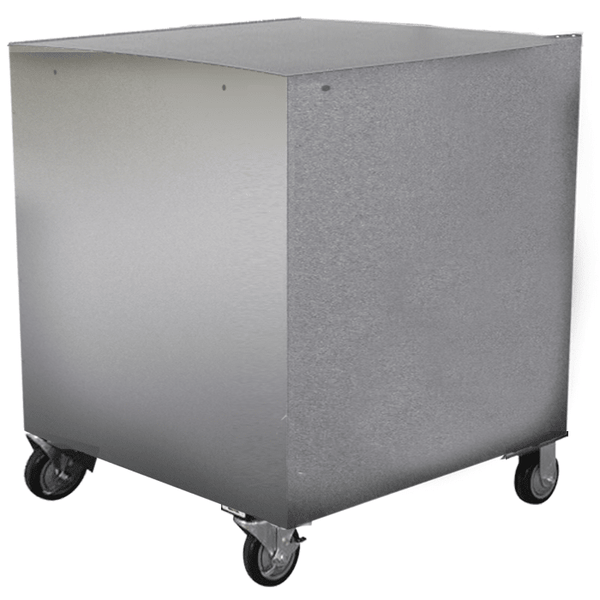 Kingsley 34-9660 CollectionPoint 38" Aluminum Rolling Collection Bin w ...