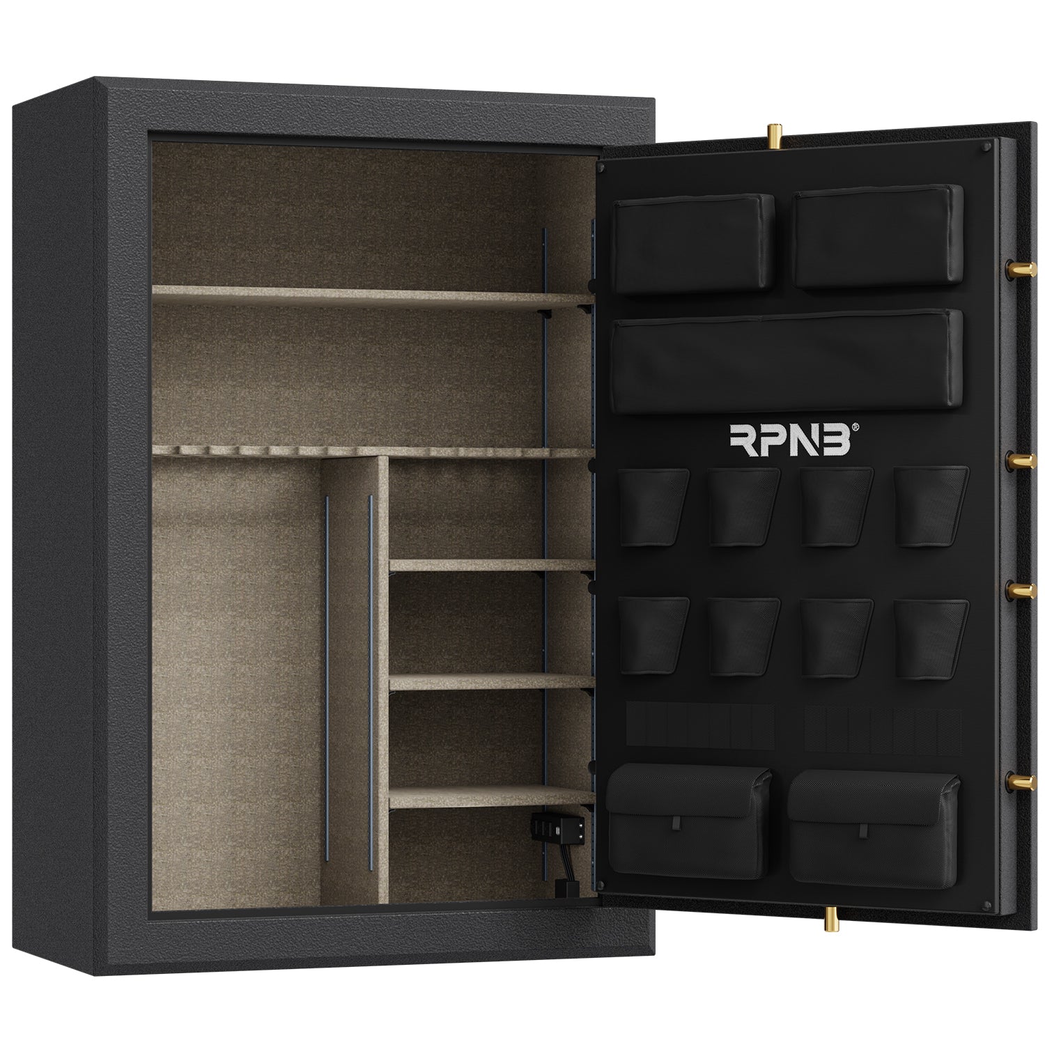 RPNB RPFS45-B 45 Gun Fireproof Biometric Gun Safe Black - Safe and ...