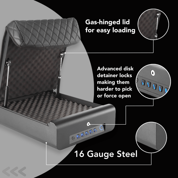 BoostedSafe Elite Biometric Vehicle Safe | Triple-Lock Security - Safe ...