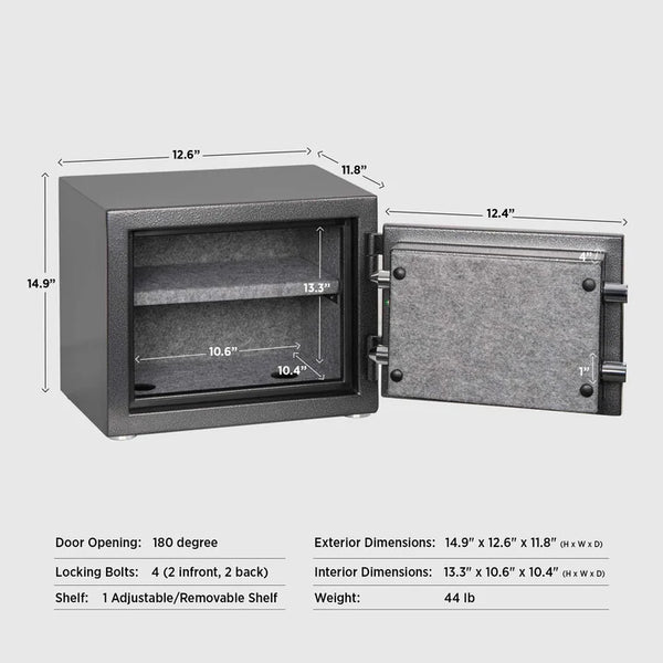 IslandSafe FNS30 FireShield Compact Fireproof Safe - Safe and Vault ...