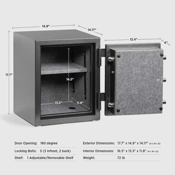 IslandSafe FNS45 FireShield Medium Fireproof Safe - Safe and Vault ...