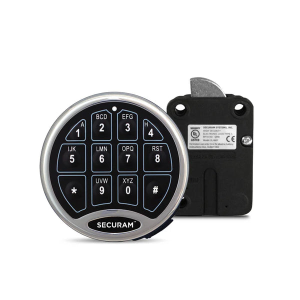 Securam SafeLogic Basic Digital Electronic Lock Chrome - Safe and Vault ...