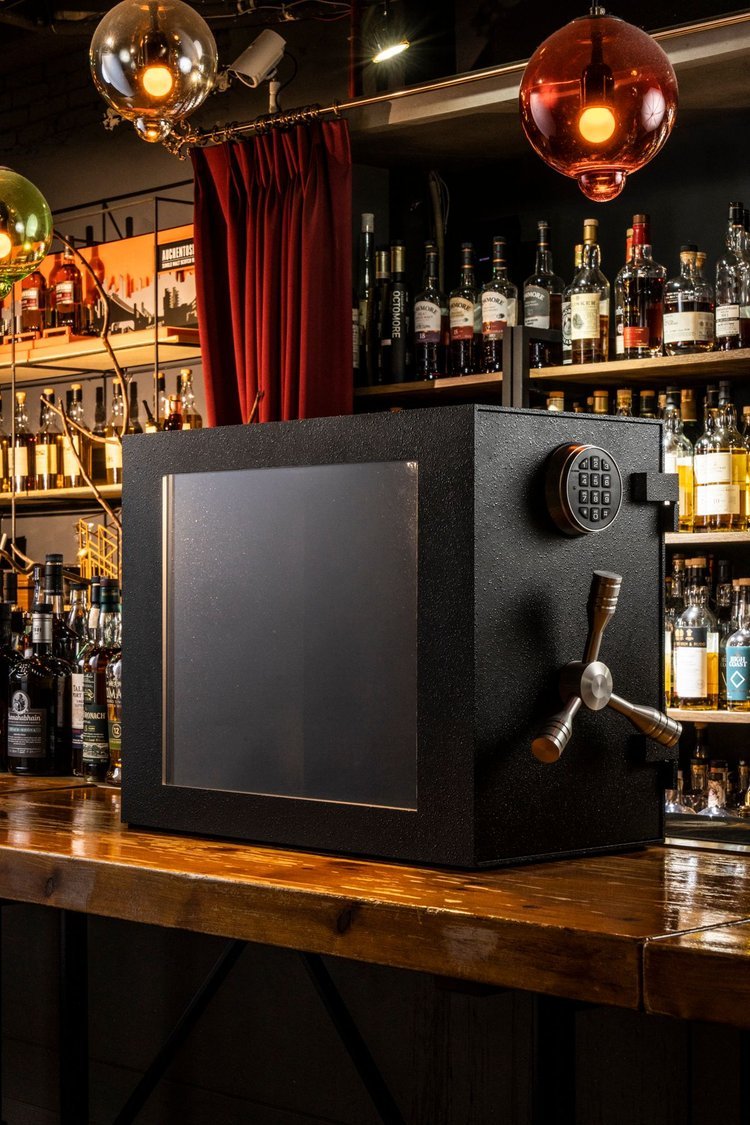The Whiskey Vault Mini Safe And Vault 2414