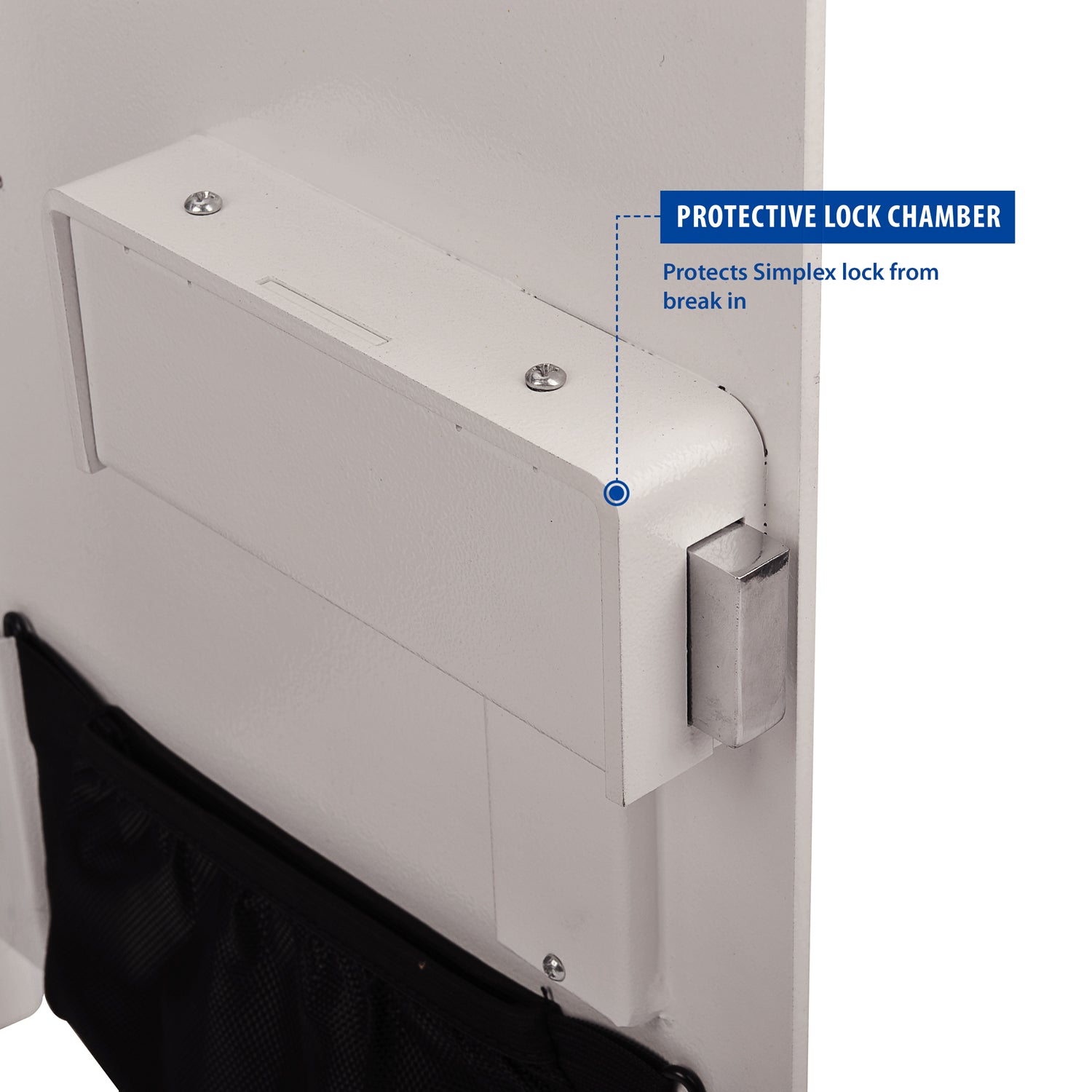 Viking VS-52SXW Mechanical Hidden Wall Safe with Simplex Lock White ...