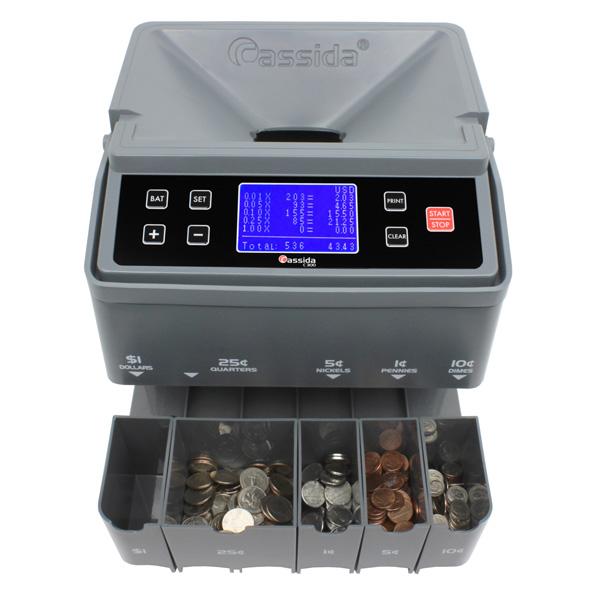 Cassida C300 Commercial-Grade Electronic Coin Sorter, Counter & Wrappe ...