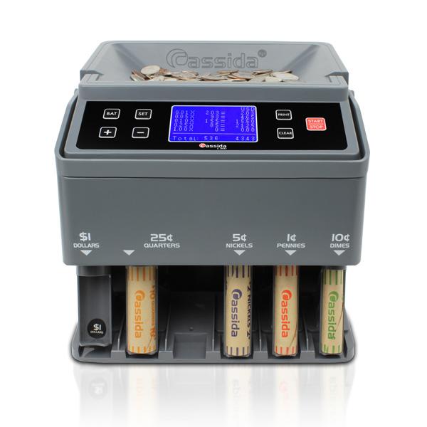 Cassida C300 Commercial-Grade Electronic Coin Sorter, Counter & Wrappe ...