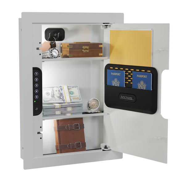Sanctuary SA-IWV-W White In-Wall Safe - Safe and Vault Store.com
