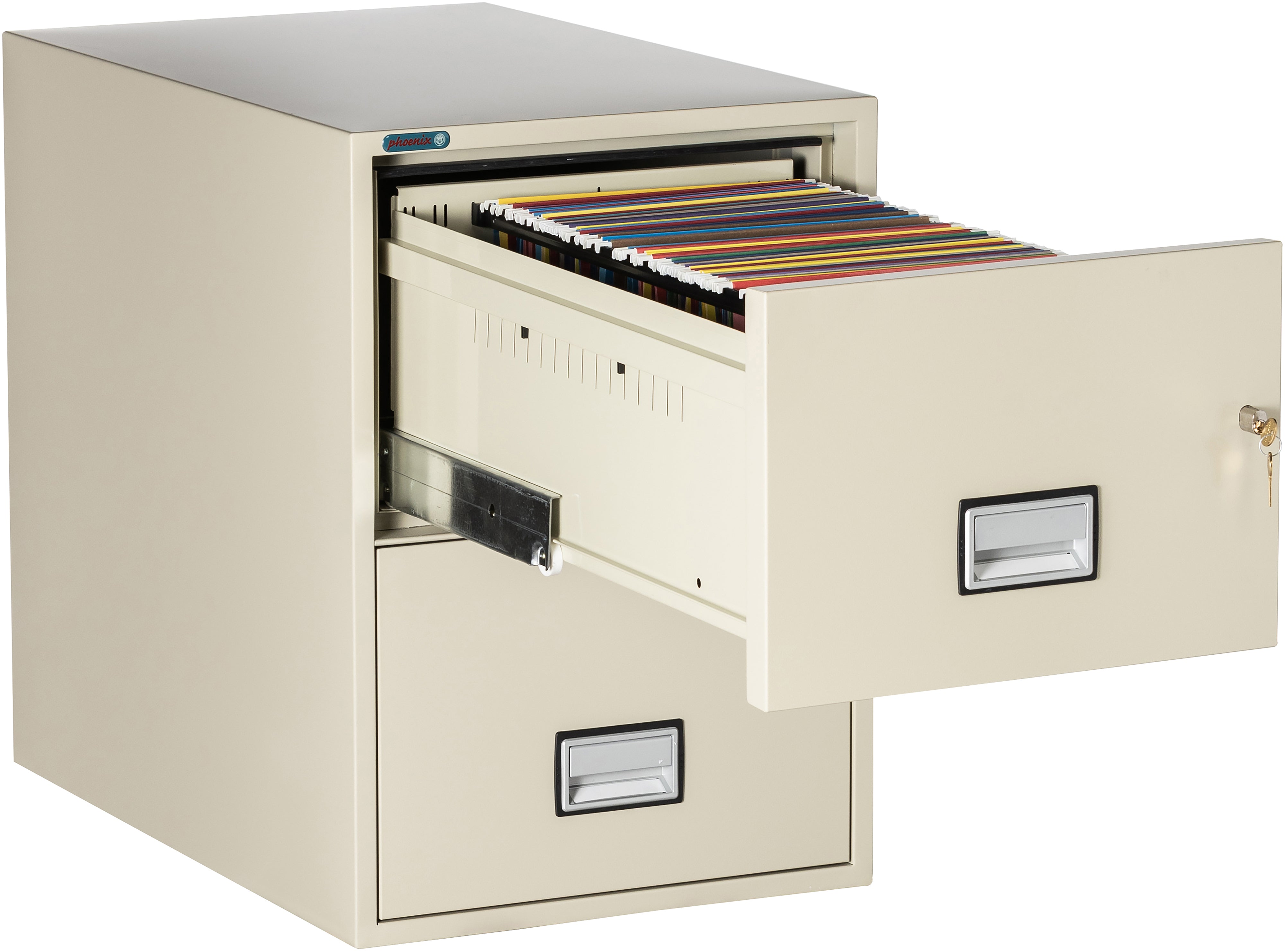 Phoenix LGL2W31 2-Drawer Legal Fire File Cabinet | 31" Vertical - Safe ...