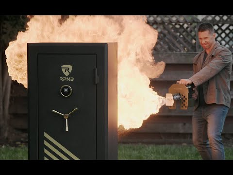 RPNB RPFS30-B 30 Gun Fireproof Biometric Gun Safe Black - Safe and ...