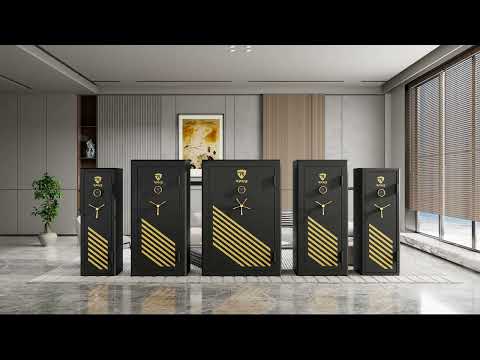 RPNB RPFS30-B 30 Gun Fireproof Biometric Gun Safe Black - Safe and ...