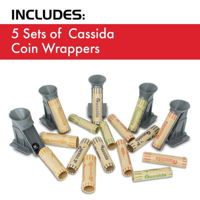 Cassida C300 Commercial-Grade Electronic Coin Sorter, Counter & Wrappe ...