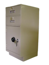 Fenco F-201 Money Drop Pedestal Unit with 2 Locking Box Drawers - Safe ...