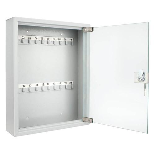 Barska CB12952 20 Keys Lock Box Grey with Glass Door - Safe and Vault ...