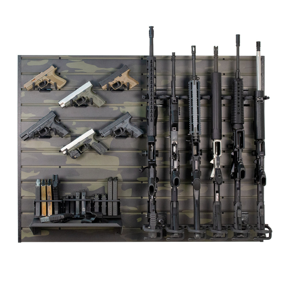 Hold Up Displays Black Camo Gun Wall Bundle HD100-BC - Safe and Vault ...