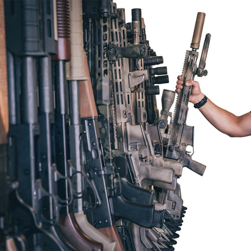 Hold Up Displays Ultimate Rifle Rack Slatwall Display Package HD108 ...