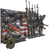 Hold Up Displays American Flag Gun Wall Bundle for 6 Rifles and 6 Pist ...
