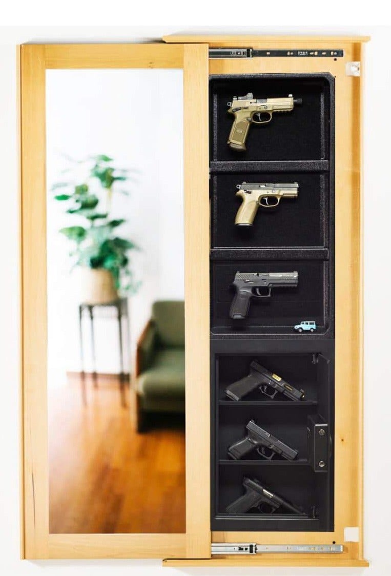 Tactical Walls 1450M Full Length Sliding Concealment Mirror with Magne ...