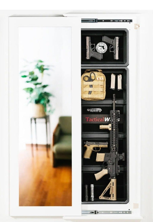 Tactical Walls 1450M Full Length Sliding Concealment Mirror with Magne ...