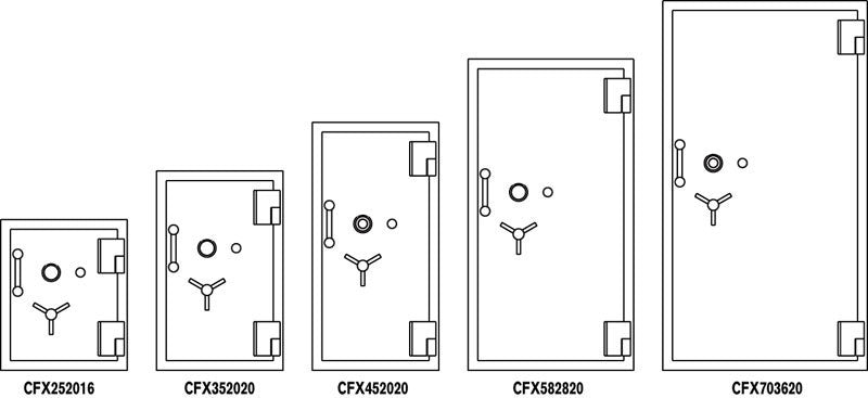 AMSEC CFX582820 AMVAULTx6 High Security Burglar Fire Safe - Safe and ...