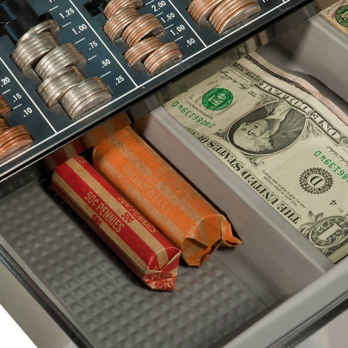 Barska CB11790 Key Lock Cash Box With Coin Tray - Safe and Vault Store.com