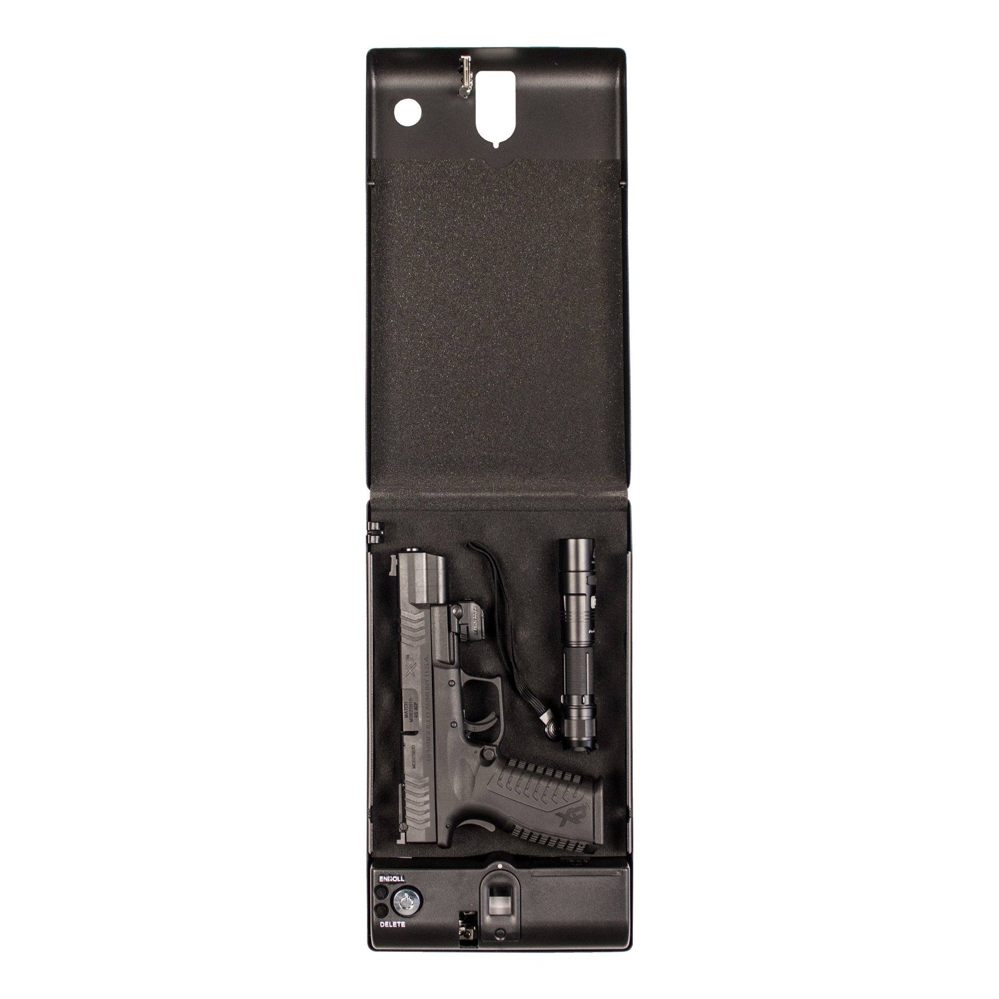Tracker SPS-04B Small Pistol Safe with Biometric Lock - Safe and Vault ...