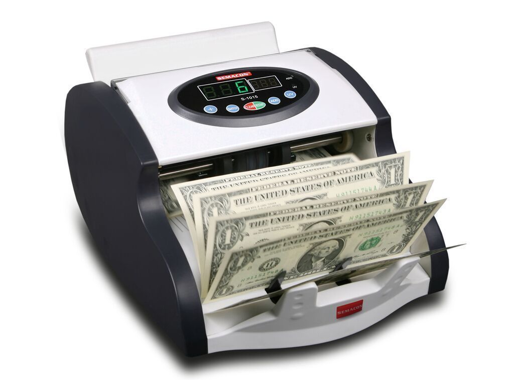 Semacon S-1015 Mini Table Top Compact Currency Counter (UV CF) S1015 ...