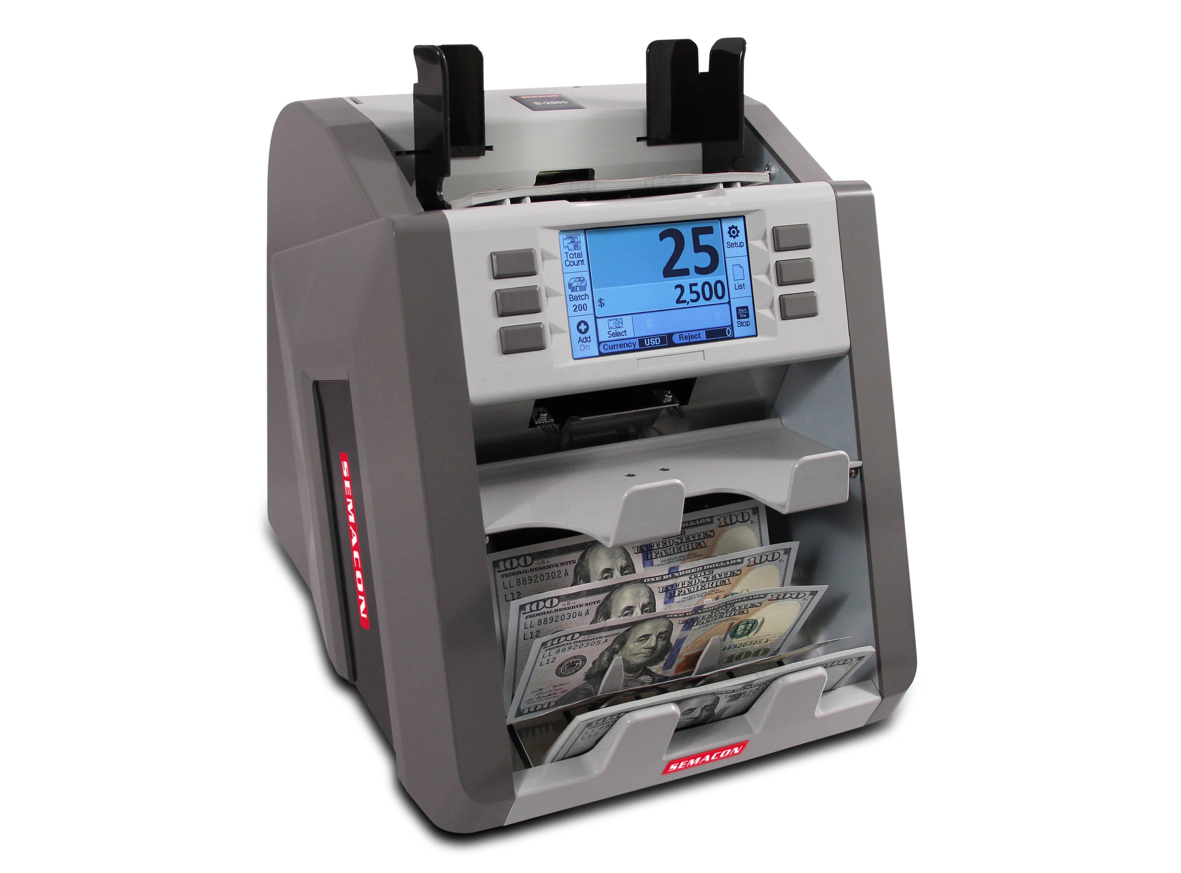 Semacon S-2500 Two Pocket Currency Discriminator - Safe and Vault Store.com