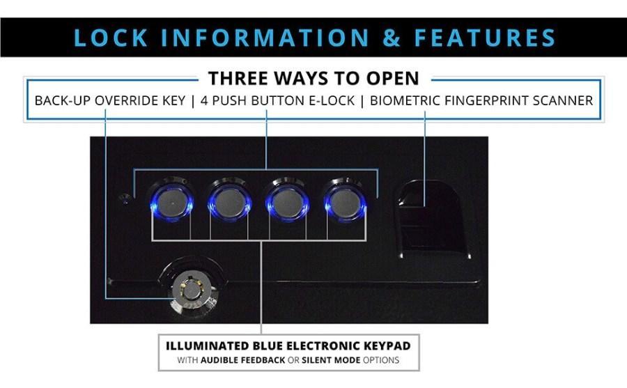Stealth Biometric Handgun Hanger Safe - Safe and Vault Store.com