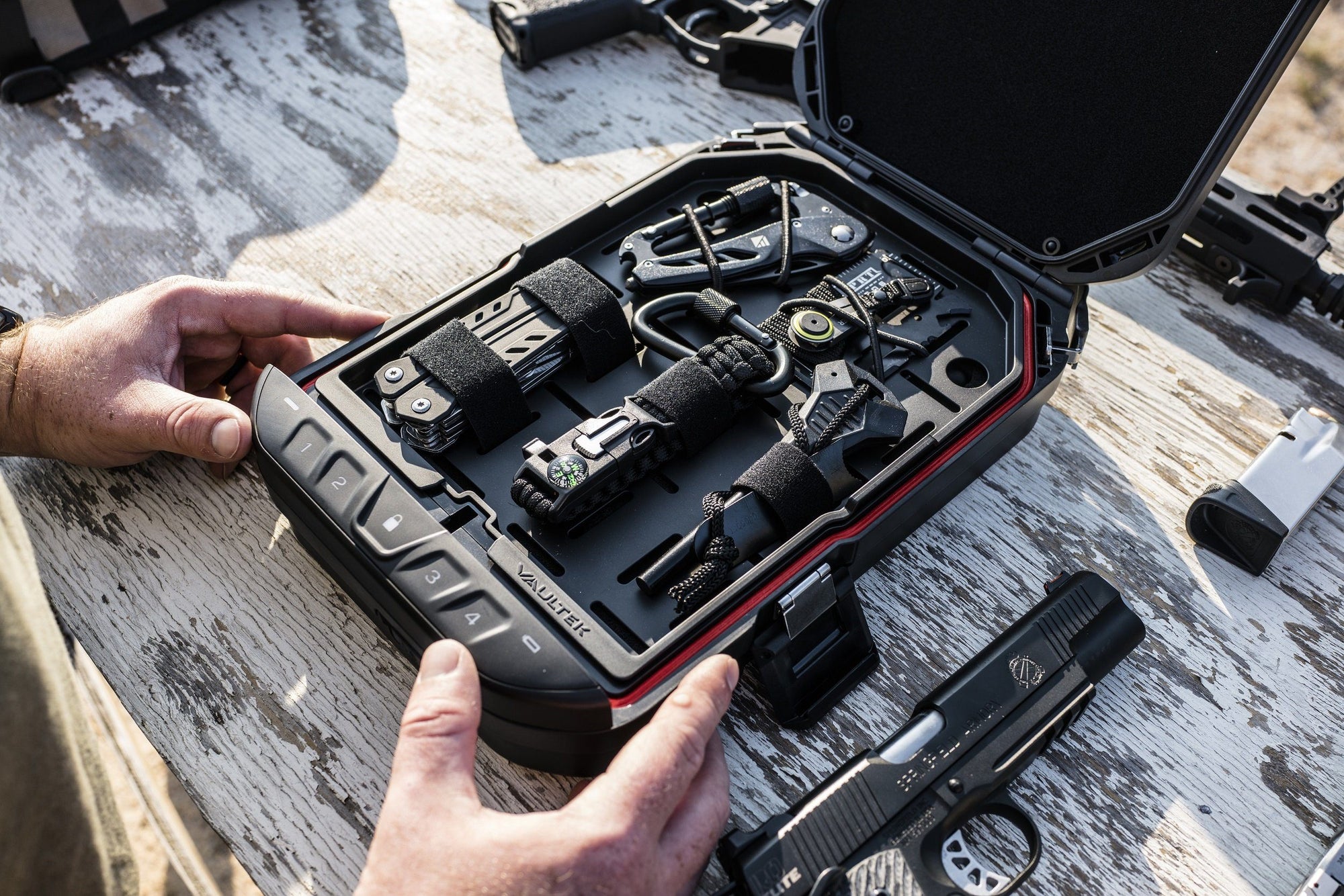 Vaultek Lifepod 2.0 Full-Size Rugged Airtight Water Resistant Safe wit ...