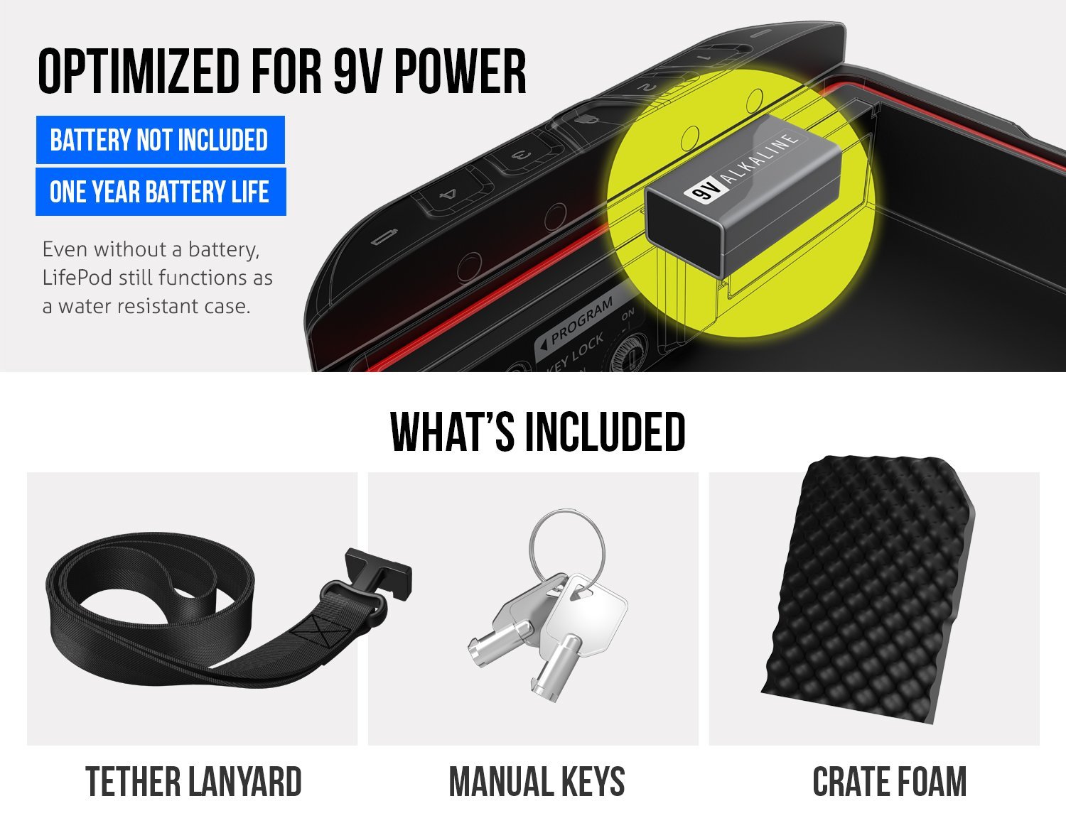 Vaultek LifePod Secure Waterproof Travel Case - Safe and Vault Store.com