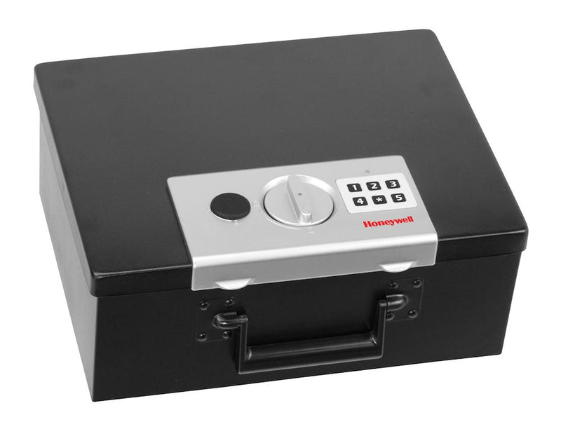 Honeywell 6108 Digital Fire Resistant Steel Security Box with Carry Ha ...