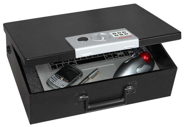 Honeywell 6110 Large Digital Fire Resistant Steel Security Box with Ca ...