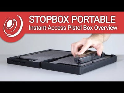 StopBox Portable Instant-Access Pistol Box - Safe and Vault Store.com