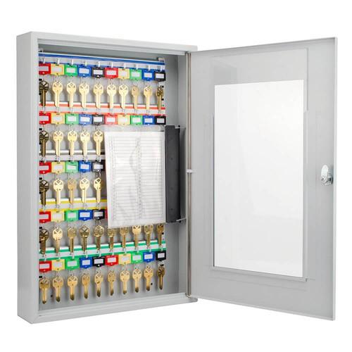 Barska CB12950 50 Position Key Cabinet Grey with Glass Door - Safe and ...
