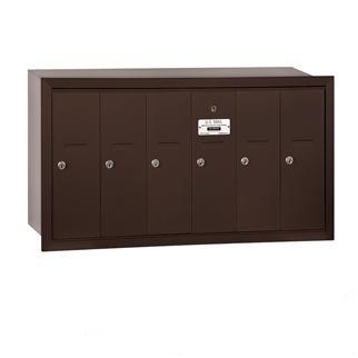 Salsbury 4B Vertical Mailbox - 6 Doors - Recessed Mounted - USPS Acces ...