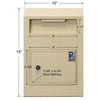 Protex WDS-150 Wall-Mount Locking Payment Drop Box - Safe and Vault ...