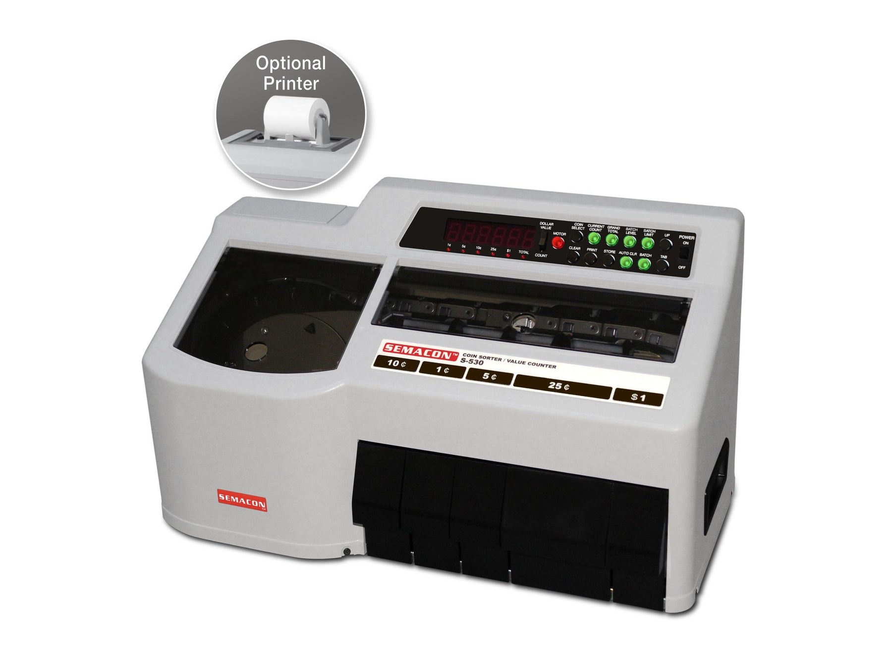 Semacon S-530 Heavy Duty Coin Sorter / Value Counter - Safe and Vault ...